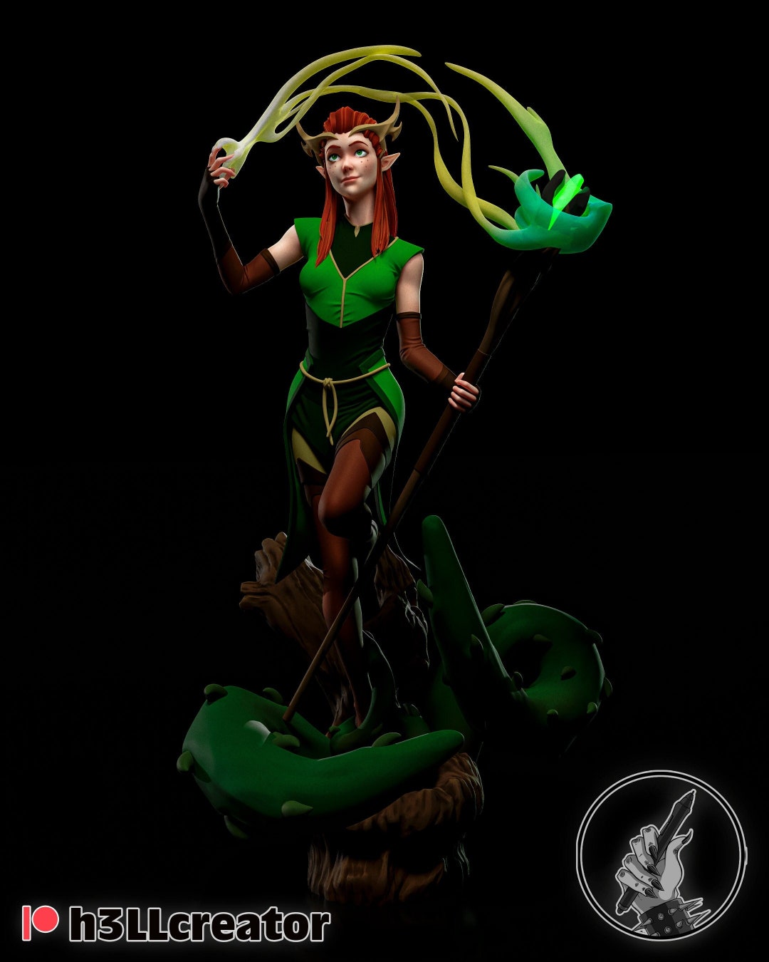 Keyleth of the Air Ashari Figure - Etsy