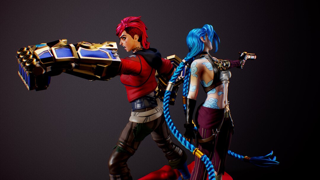 Inaki Double Arcane Statue - Etsy