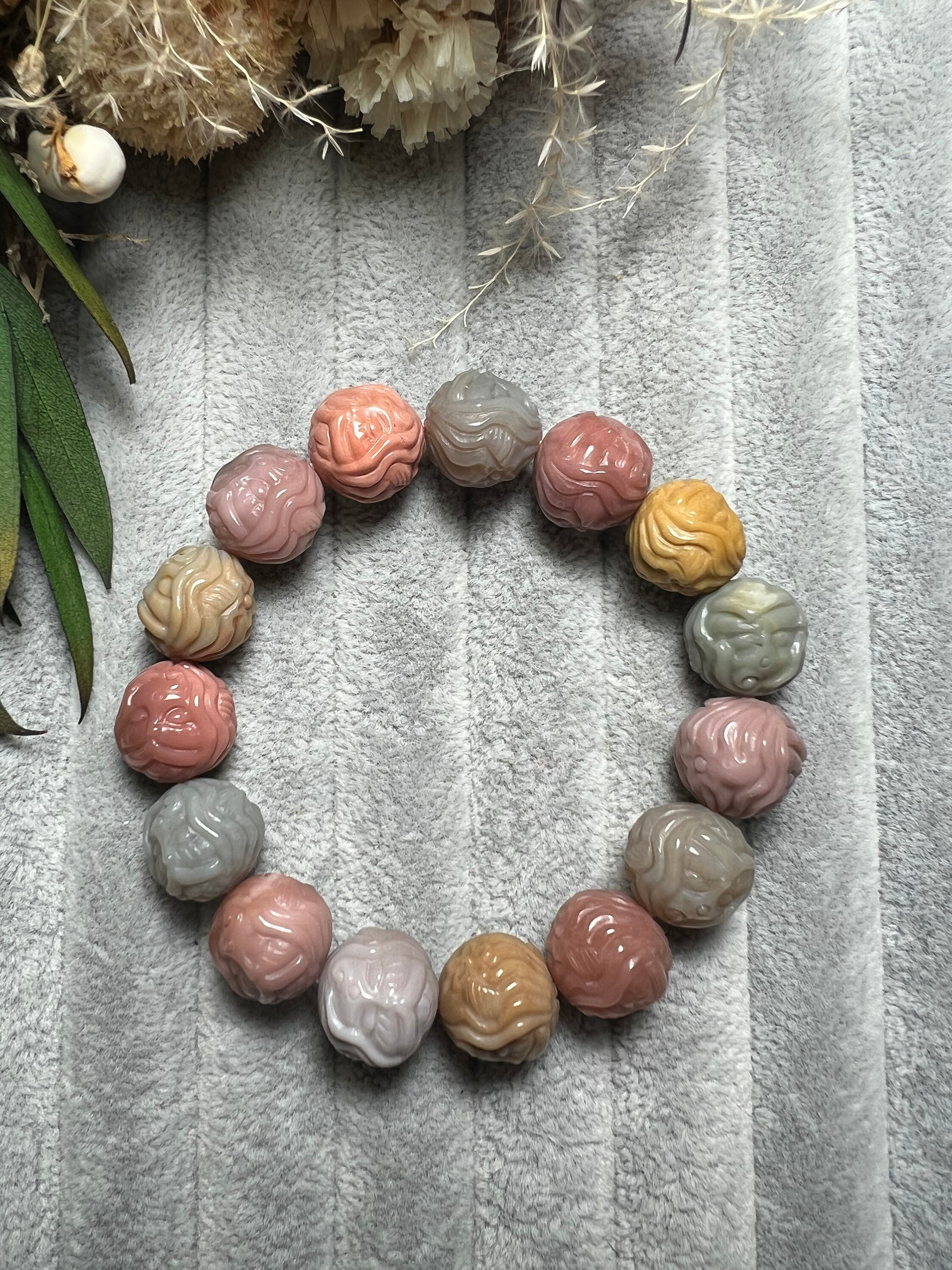 Alashan Rock Agate Sculpted Bead Cat , Gold Swallower & Mermaid Unique ...