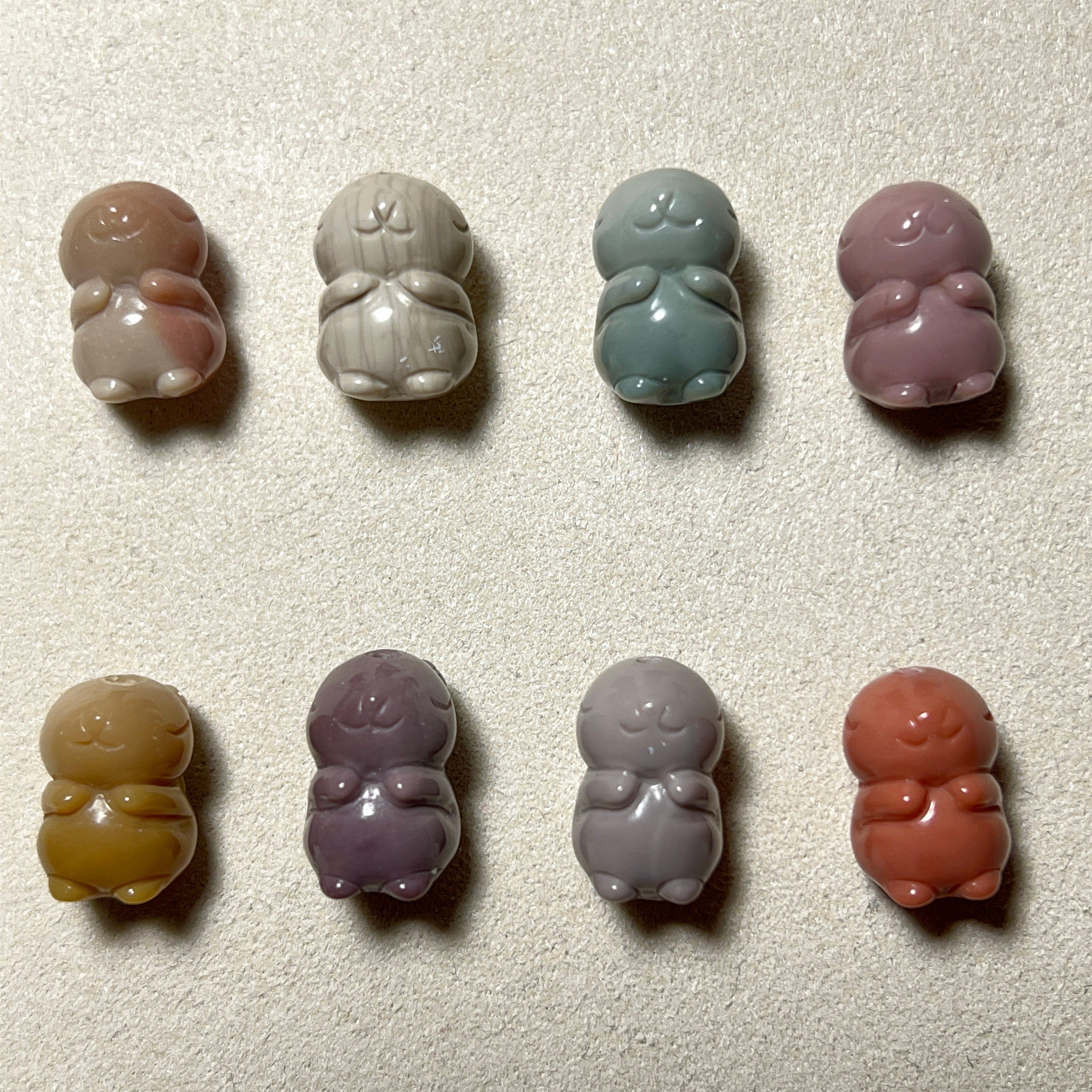 Cartoon Alashan Rock Agate Charm Gift From Natural LABUBU / Rabbit ...