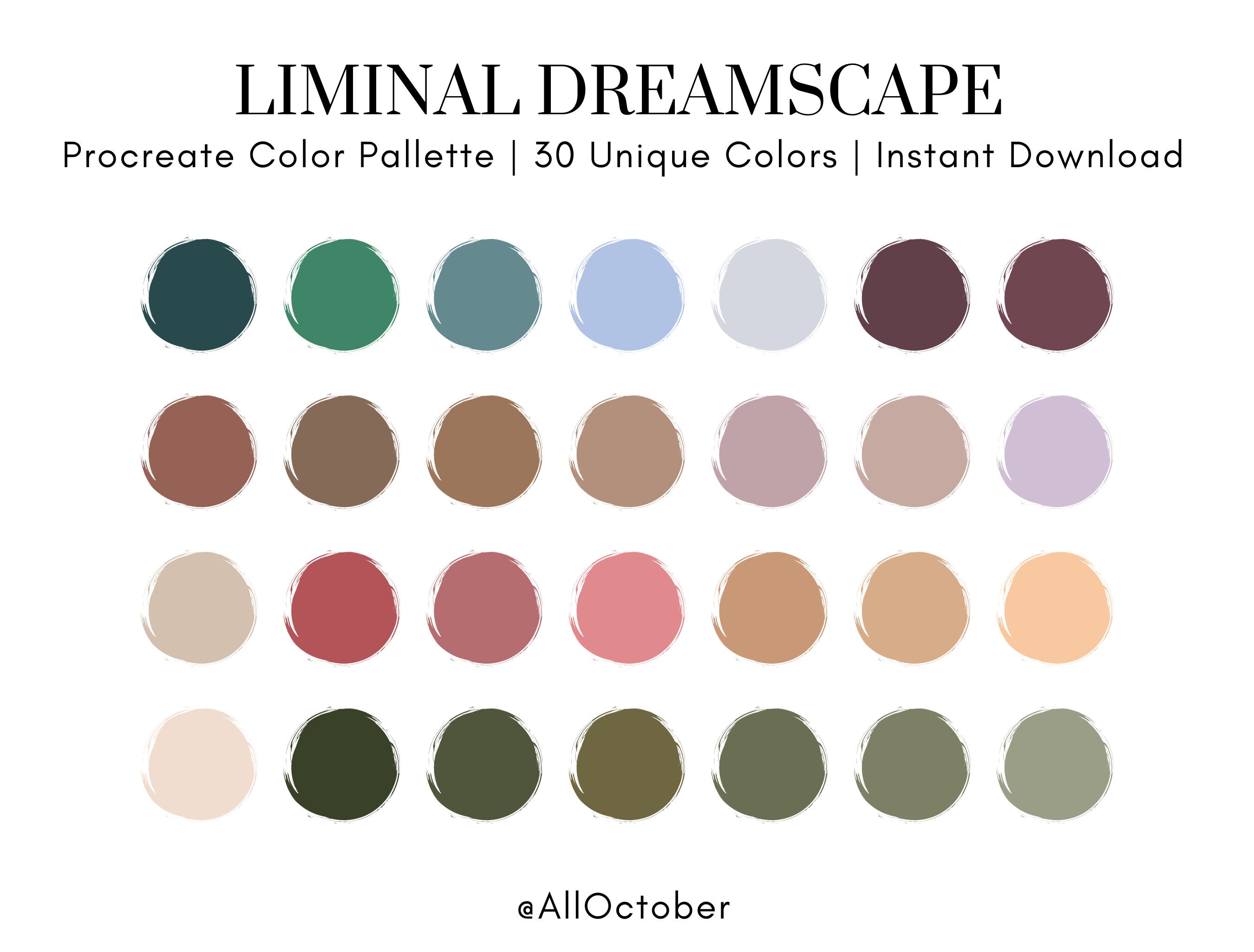 Procreate Color Palette Easy To Use Instant Download 30 Etsy procreate-color-palette-easy-to-use-instant-download-30-etsy