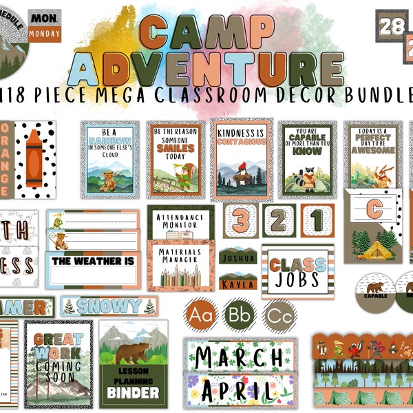 Camping Classroom - Etsy