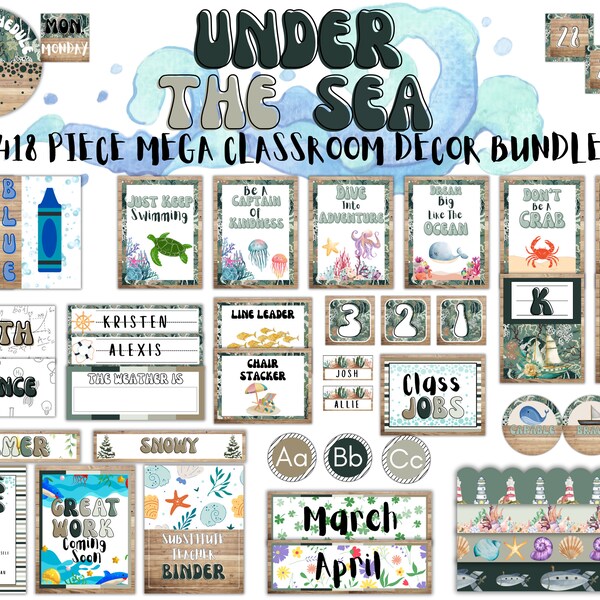 Ocean Theme Classroom - Etsy