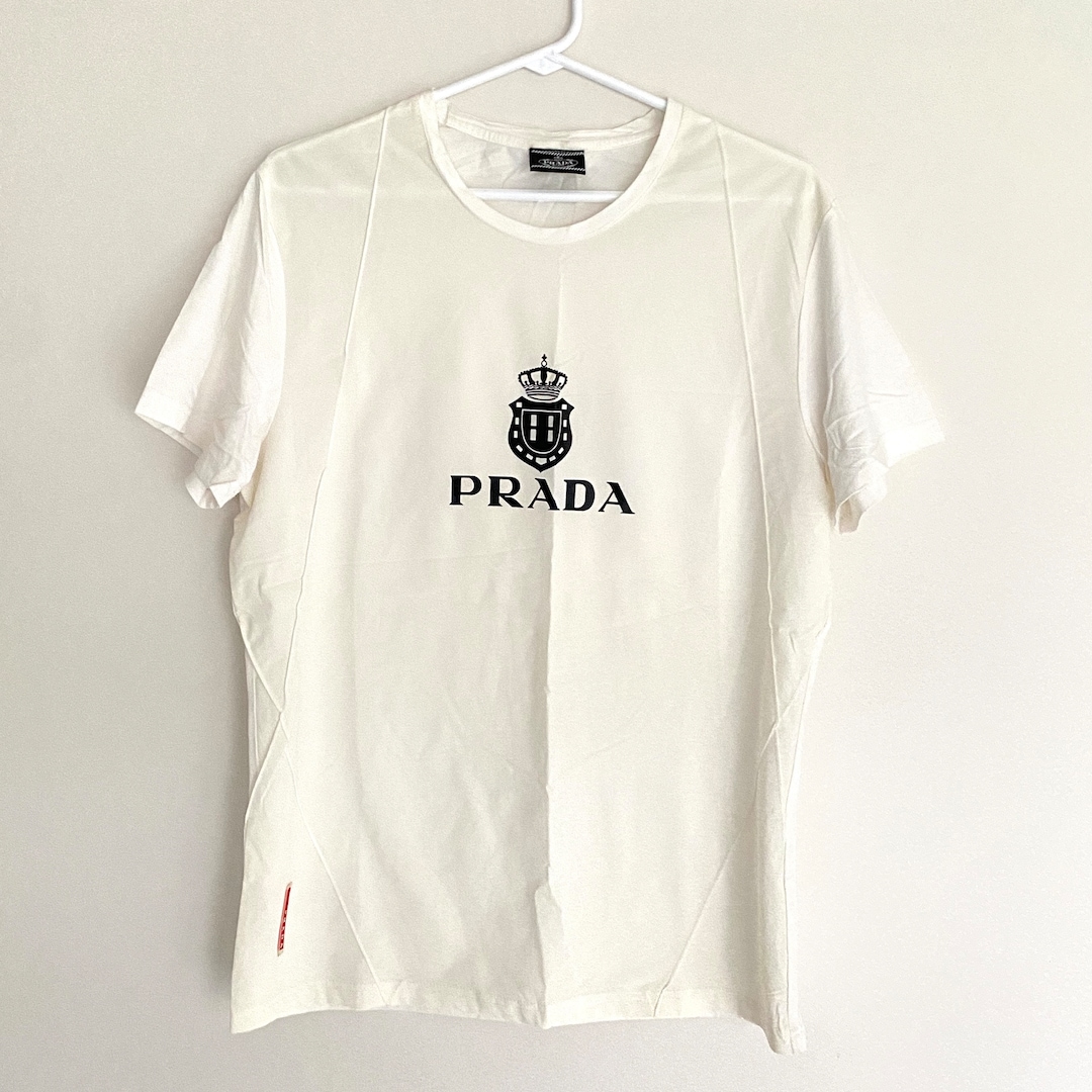 PRADA Vintage Wording Shortsleeves - Etsy