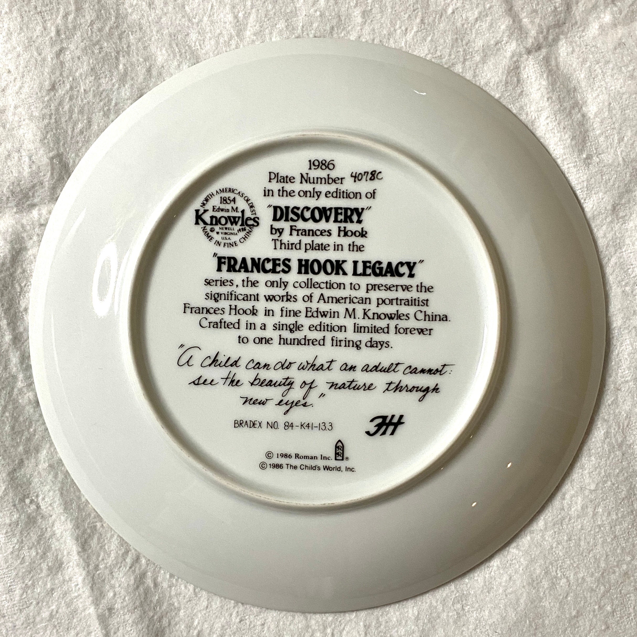 Vintage Knowles Fine Bone China Plates Discovery - Etsy