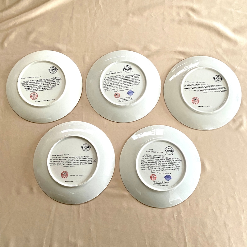 Vintage Knowles Fine Bone China Plates first Limited | Etsy