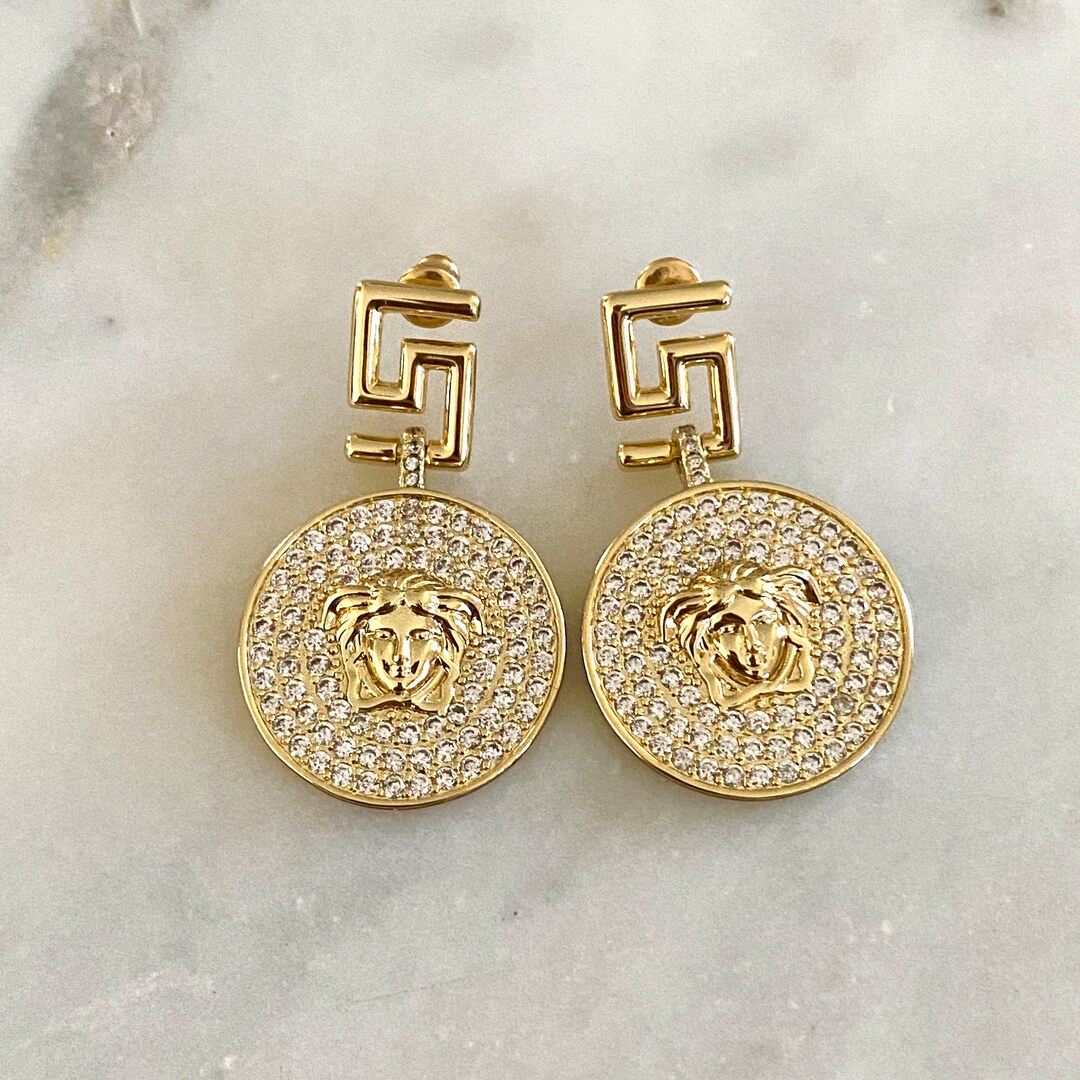 Versace Classic Medusa Dangling Earrings - Etsy