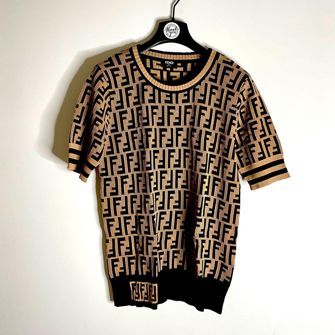 Vintage Fendi Monogram Shortsleeves Tee - Etsy