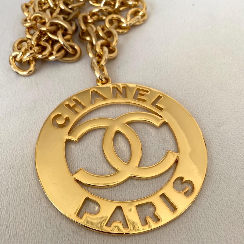Chanel Logo Necklaces - Etsy