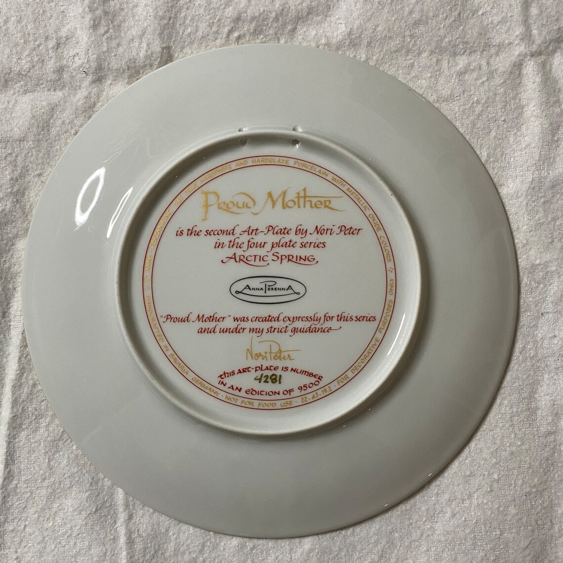 Vintage Anna Perenna Fine Bone China Plates " Proud Mother” - Etsy