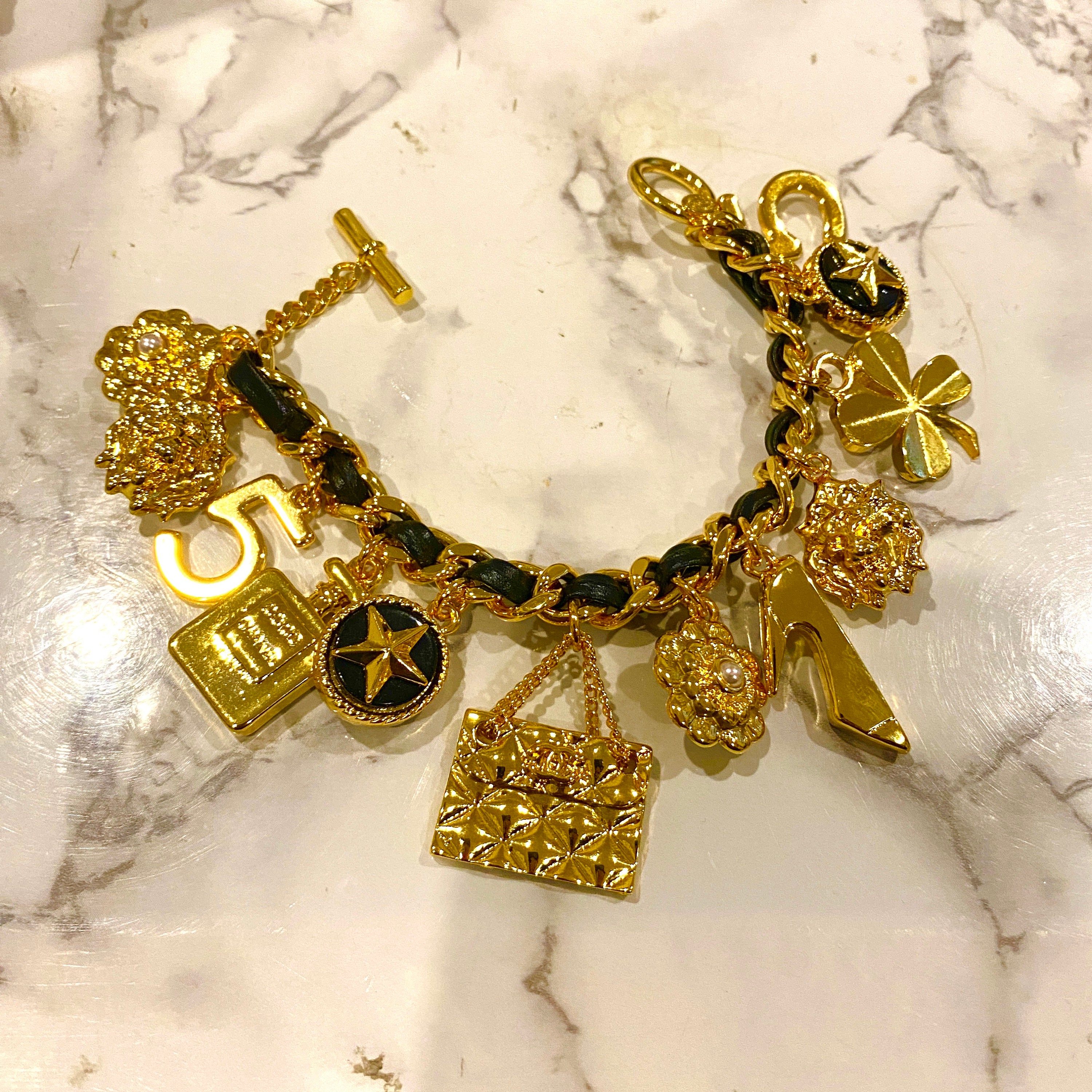 Charm bracelet chanel - Etsy 日本 Charm bracelet chanel - Etsy 日本