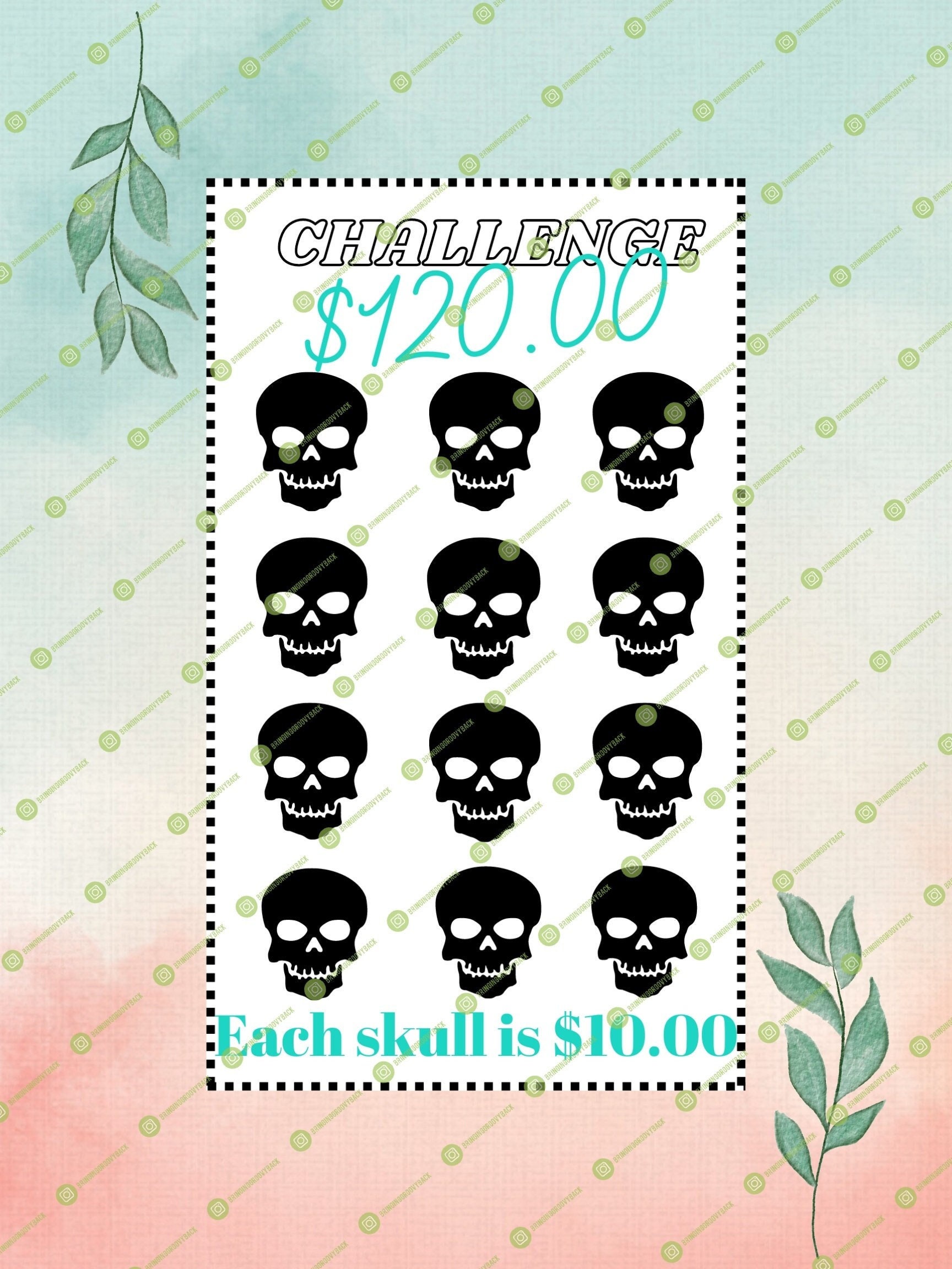 Saving Challenge INSTANT DOWNLOAD - Etsy