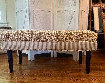 Leopard Print Bench - Etsy