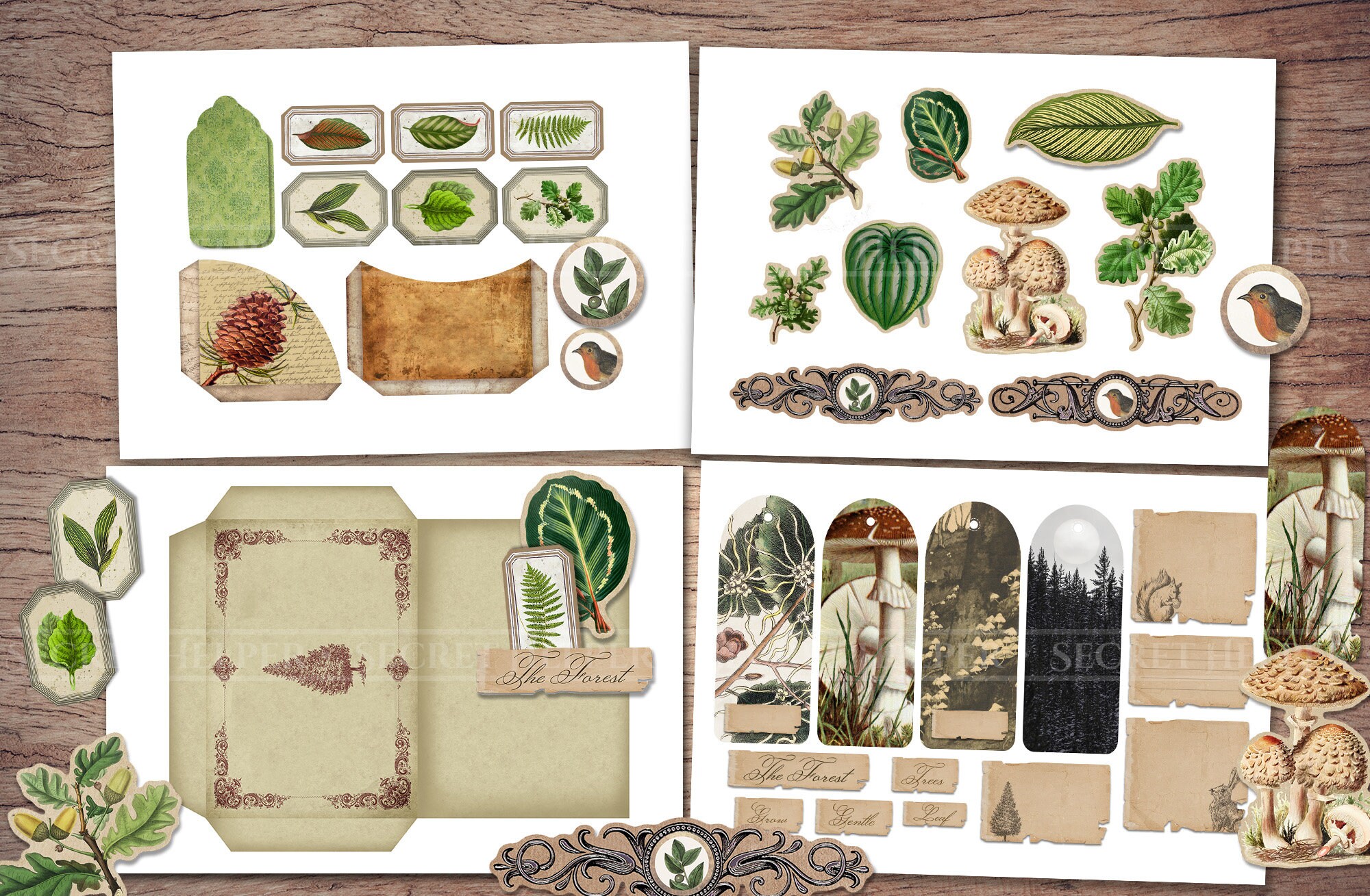 Junk Journal Wald Zum Ausdrucken – EKYRO