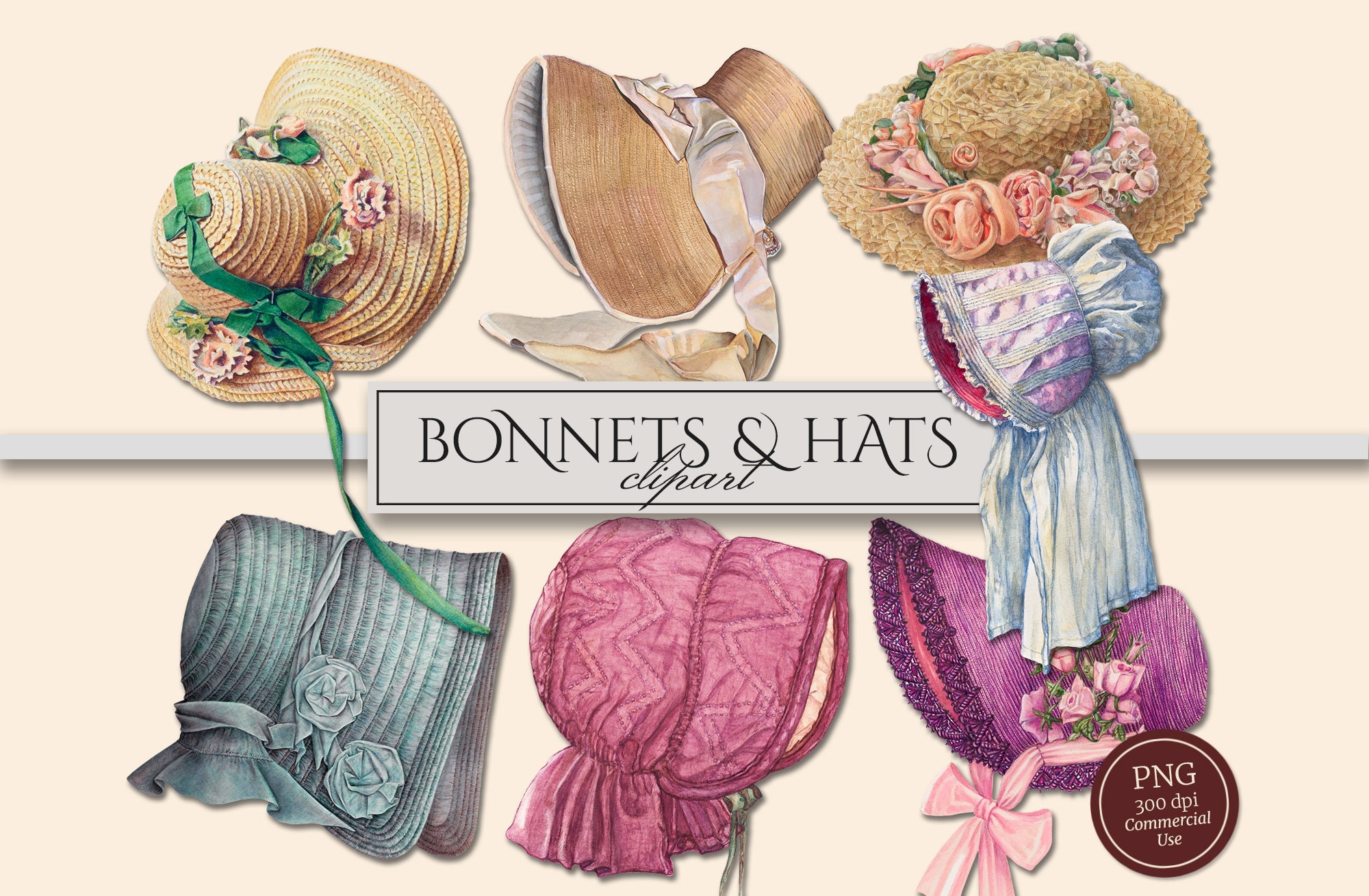 Pioneer Bonnet Clipart