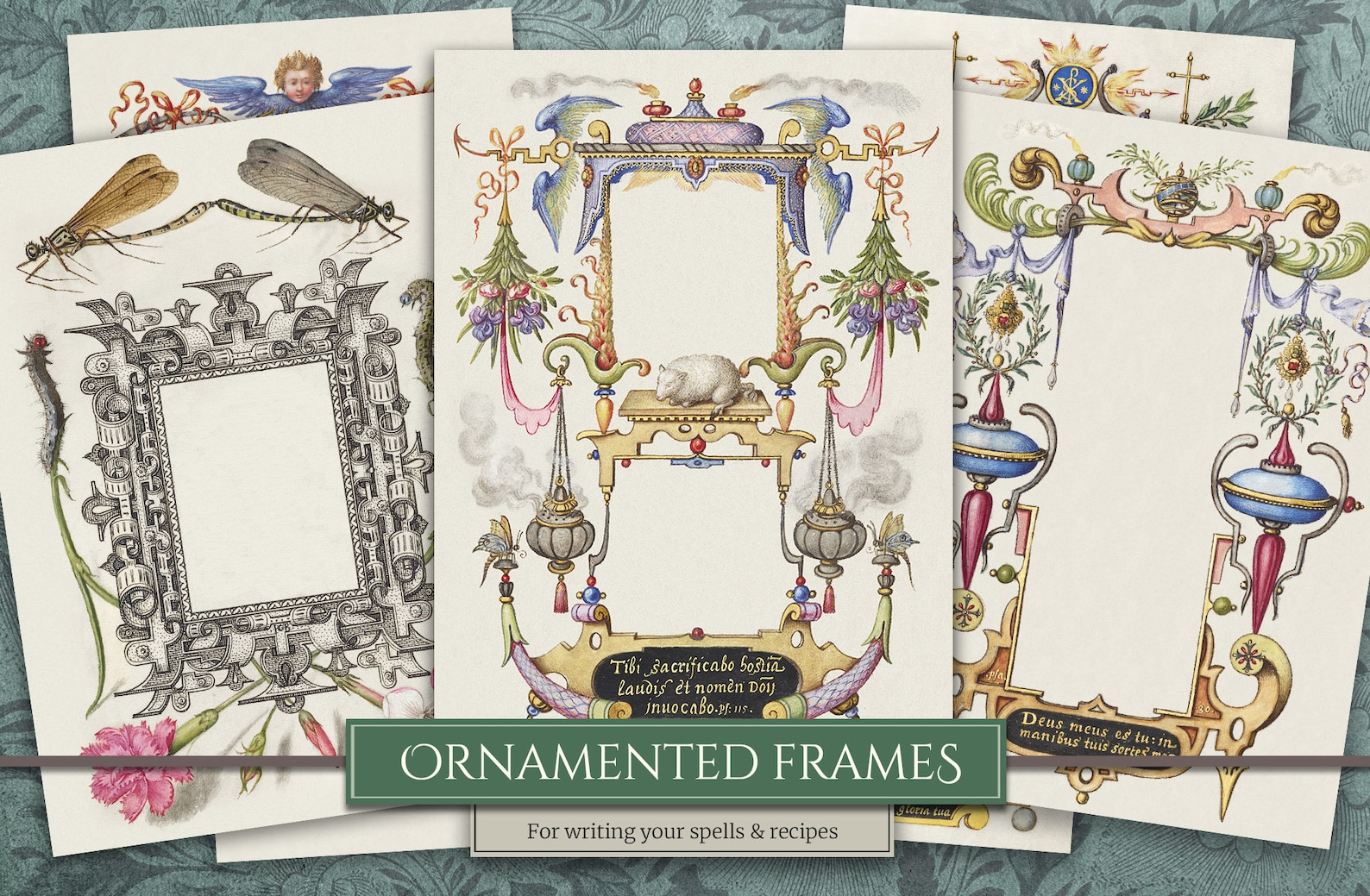 Printable Green Witch Spellbook (28 Pages & Ephemera), for Grimoire ...