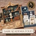 Dark Academia Junk Journal Kit printable JPG Pages With Ephemera, Old ...
