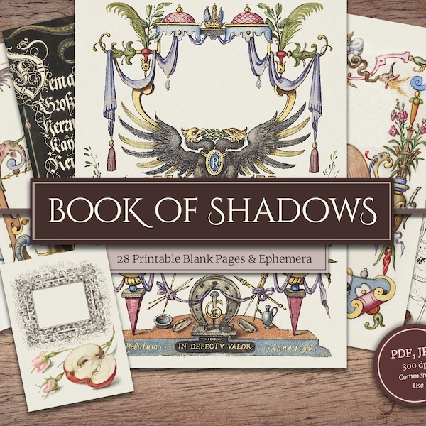 Book of Shadow Pages - Etsy