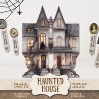 12ft Haunted House Template When Made. Printable Trace and Cut ...