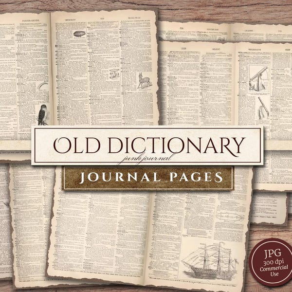 Dictionary Page - Etsy