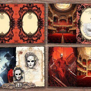 The Phantom of the Opera Junk Journal Kit (printable JPG Pages With ...