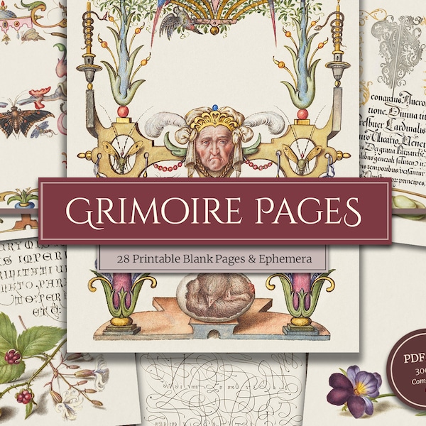 Grimoire Pages - Etsy
