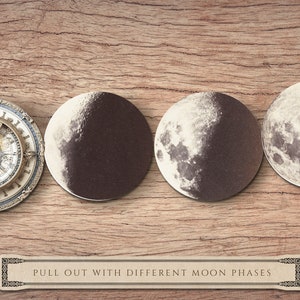 Moon Compass Folio Kit printable JPG Pages With Ephemera, Night ...