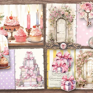Birthday Junk Journal Kit (printable JPG Pages With Ephemera, Fussy ...