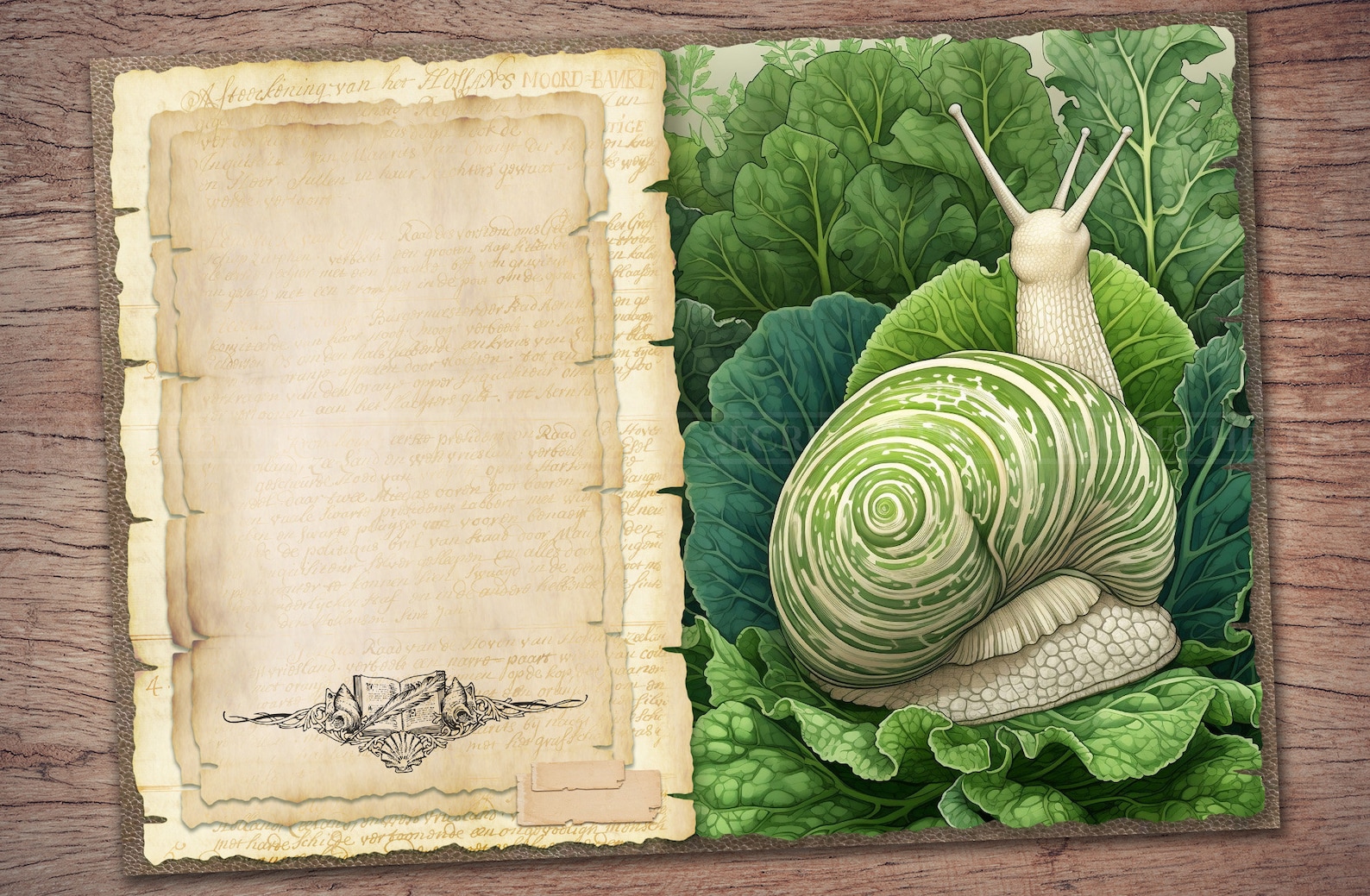 Snail Junk Journal Kit printable JPG Pages With Ephemera, Tags, Fussy ...