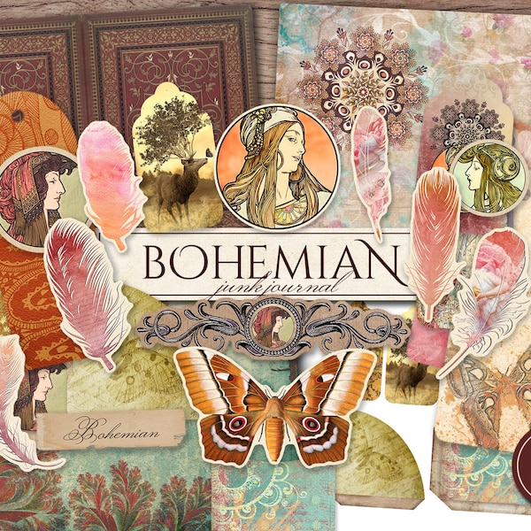 Bohemian Journals - Etsy