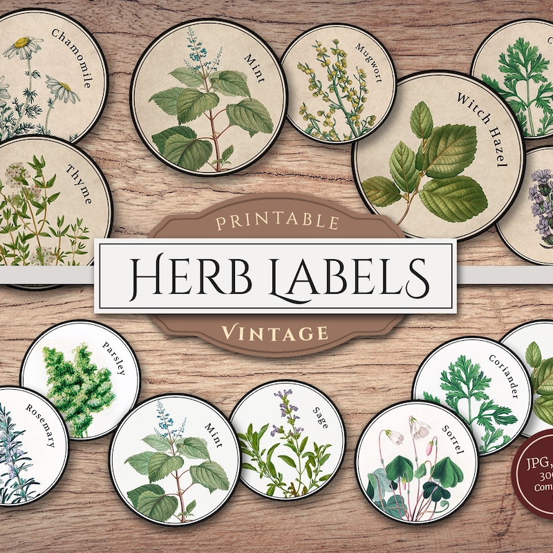 Herb Labels - Etsy