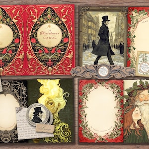 A Christmas Carol Junk Journal Kit (printable JPG Pages With Ephemera ...