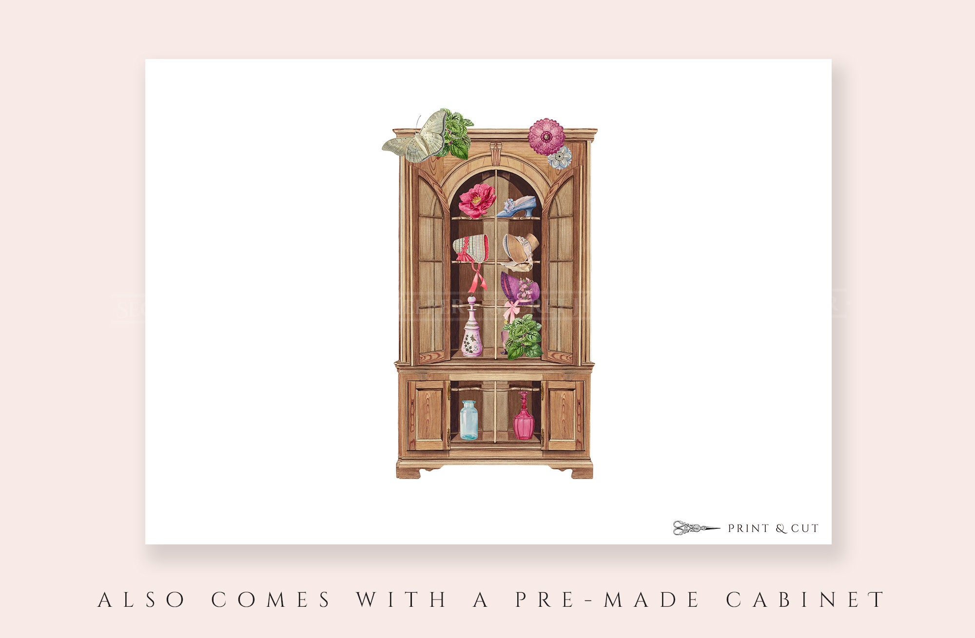 Printable Fairy's Cabinet Kit (JPG Sheets), DIY Cabinet of Curiosities ...