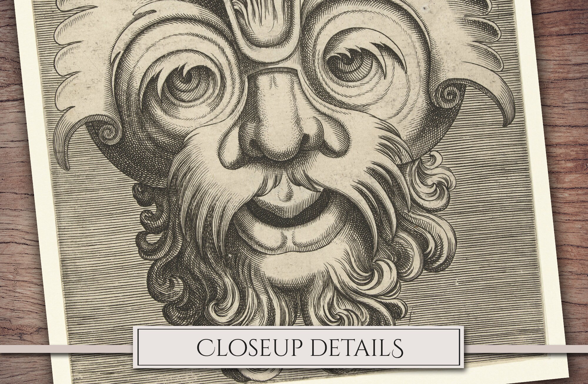 Mythical Faces Ephemera Clipart JPG Mythology - Etsy Canada