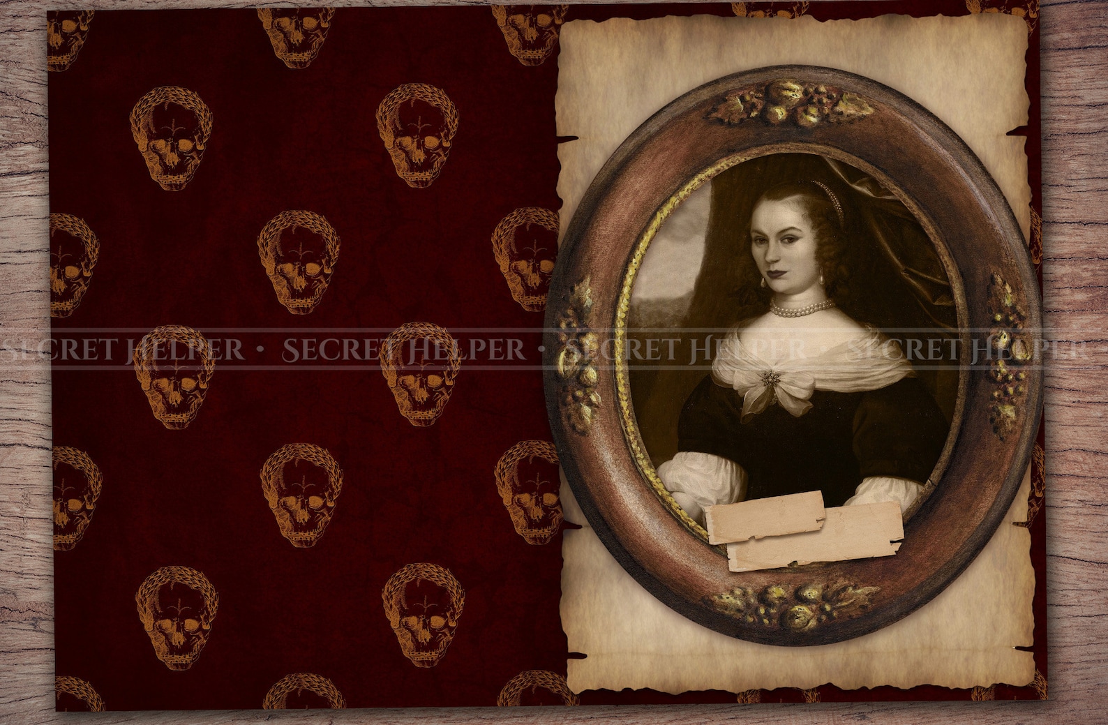 Vampire Junk Journal Kit (printable JPG Pages, Ephemera, Cover, Tags ...