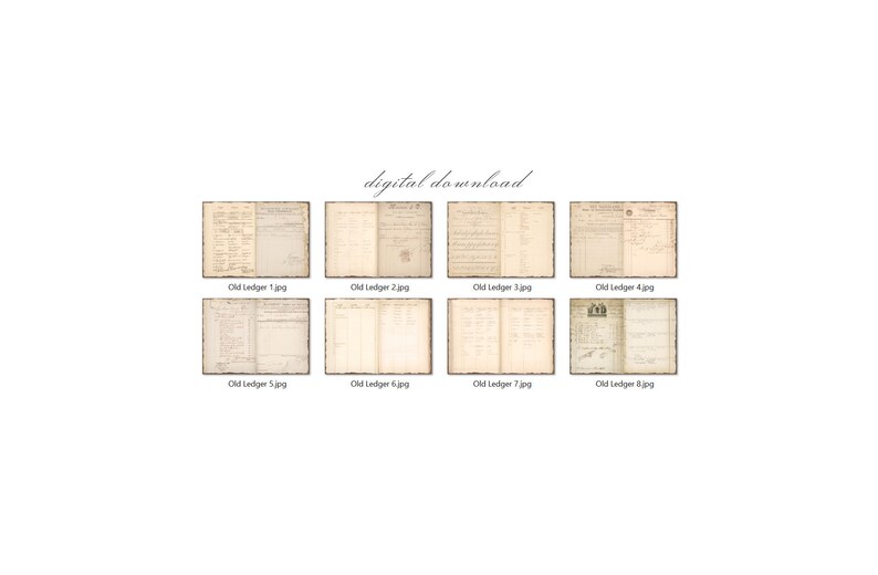 Old Ledger Paper (in JPG), Printable Pages, Aged Documents, Background ...