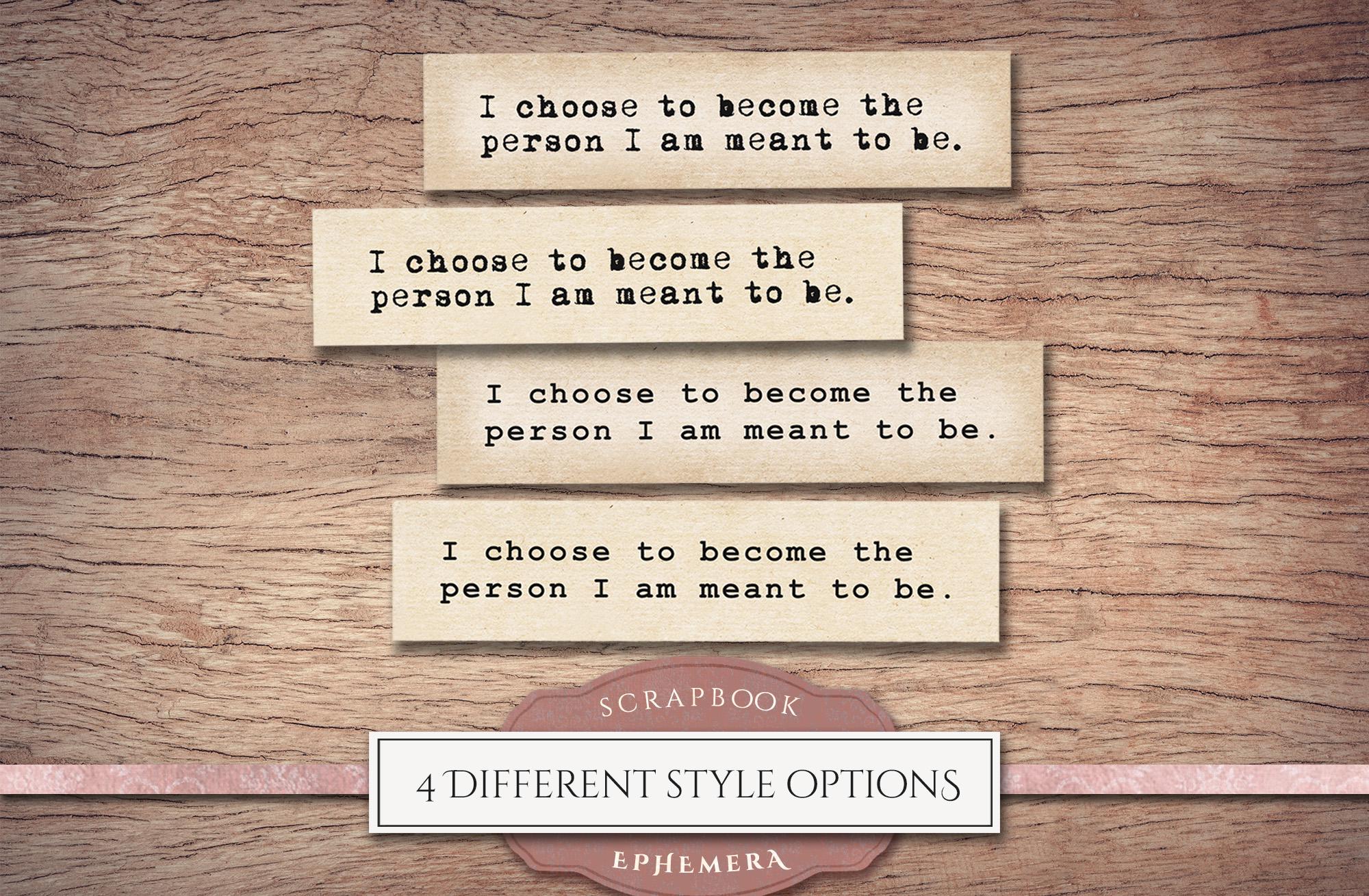 Positive Affirmations (printable JPG Collage Sheets), Self Care Phrases ...