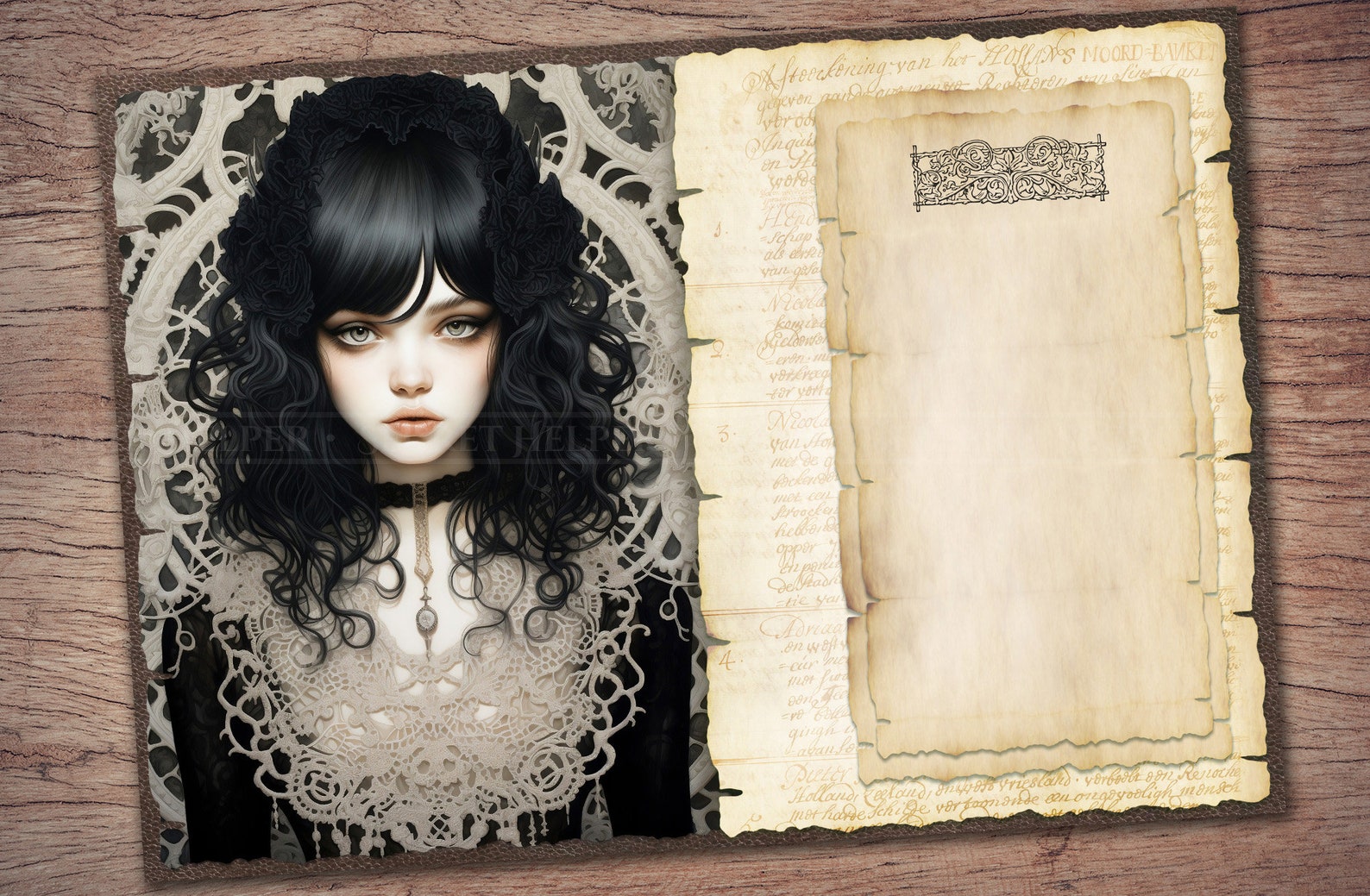 Gothic Junk Journal Kit (printable JPG Pages With Ephemera, Tags ...