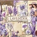 Lavender Junk Journal Kit (printable JPG Pages With Ephemera, Tags ...
