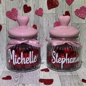 Personalized Love Jar With Heart Lid, Gift of Love, Gift for Her, Gift ...