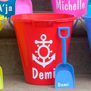 Personalized Fun Beach Sand Buckets for Kids/sand Pails/ Fun Beach Toys ...