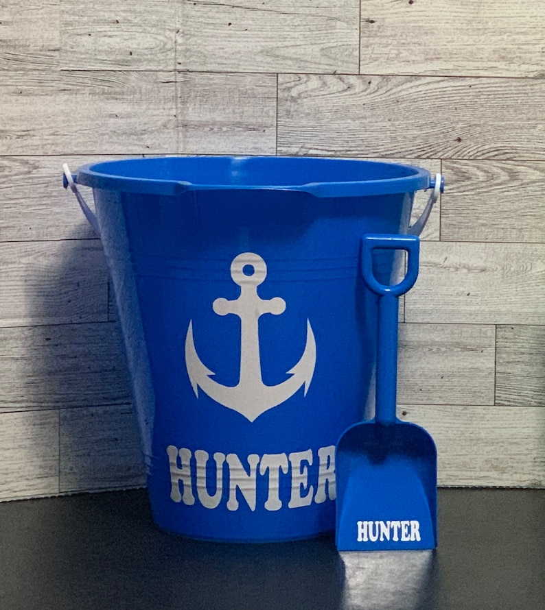 Personalized Beach Bucket With Shovel: Kids Sand Toys - Etsy