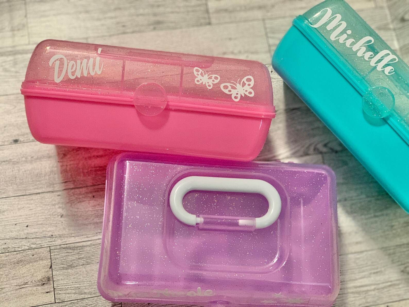 Personalized Glitter Caboodle/ Make up Case/ Accessory Case/girl Gift ...