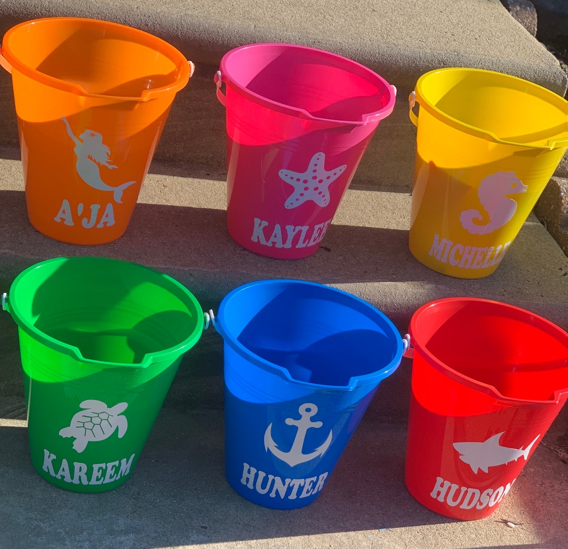 Personalized Beach Bucket With Shovel: Kids Sand Toys - Etsy