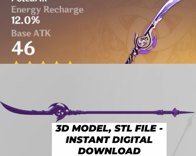 Engulfing Lightning 3d Model - Genshin Impact - .stl File - Baal Ei ...