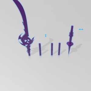 Engulfing Lightning 3d Model Genshin Impact .stl File Baal Ei Raiden ...