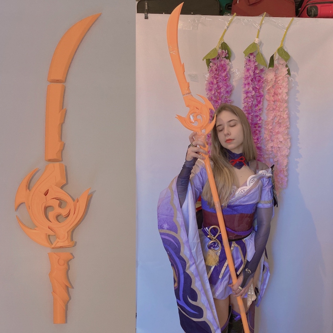 Engulfing Lightning 3d Printed Genshin Impact Cosplay Raw Kit Baal Ei ...