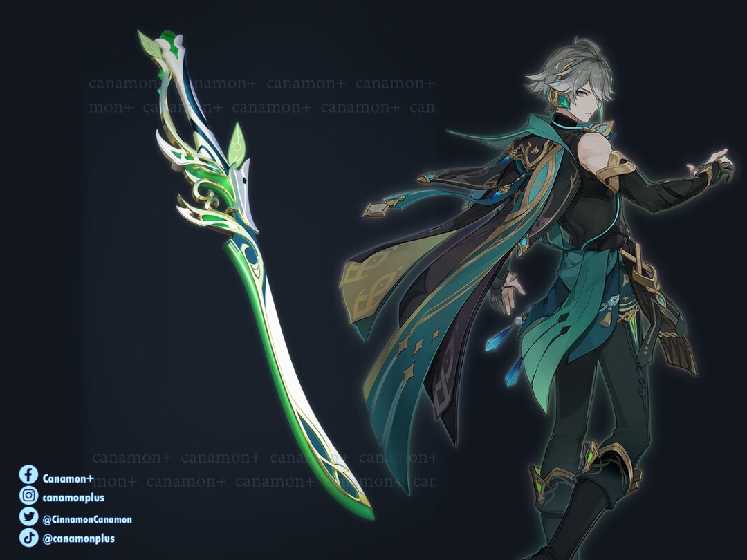 Genshin Impact Light of Foliar Incision 3D Model STL File Alhaitham ...