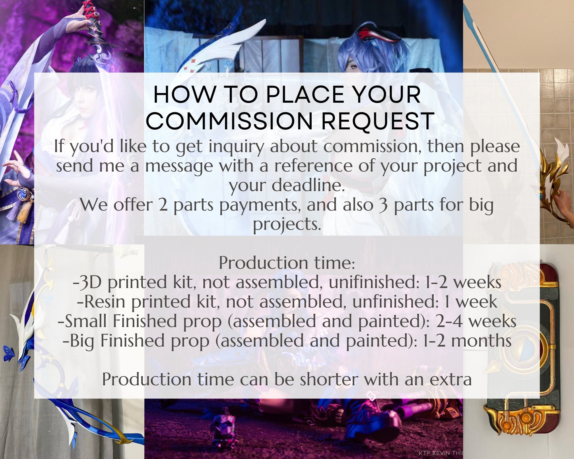 Custom Cosplay Props Commission 3d Printed Commission Made to Order - Etsy