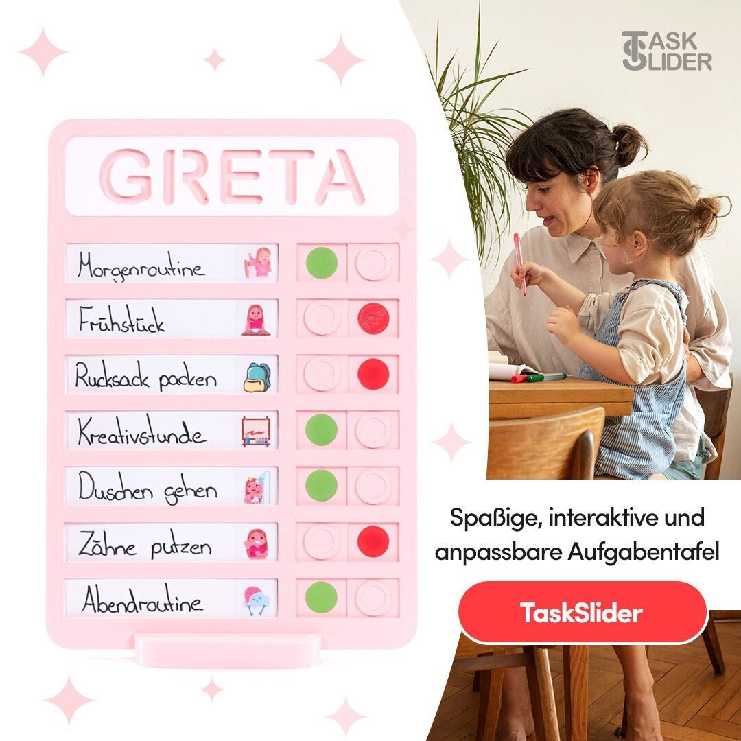 Magnetic Daily Visual Schedule for Kids Routine Diagram Visual ...